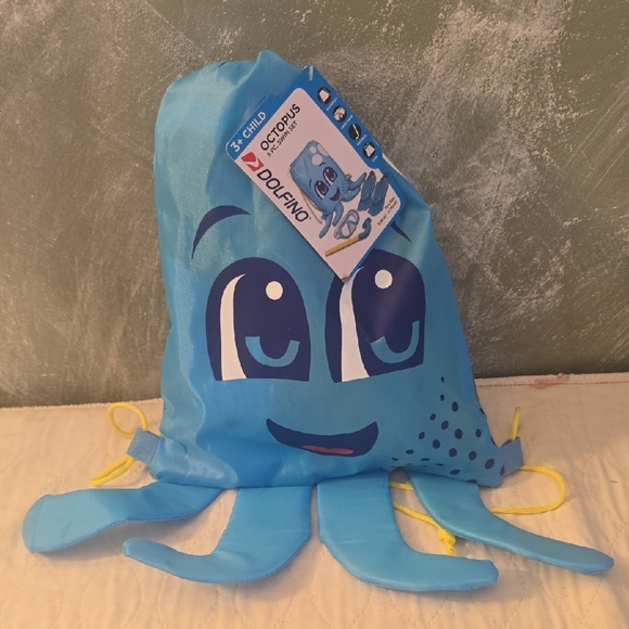 Dolfino | Swim | Octopus 5pc Swim Set Kids 3 Backpack Swim Mask Snorkel ...